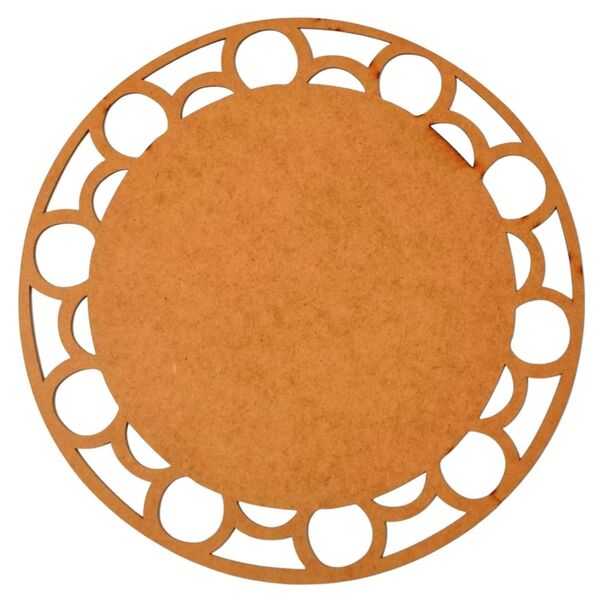 Sousplat Em Mdf Cru Arabesco 35cm - Mdf 3mm - Kit C/ 6 Unid. | Leroy Merlin