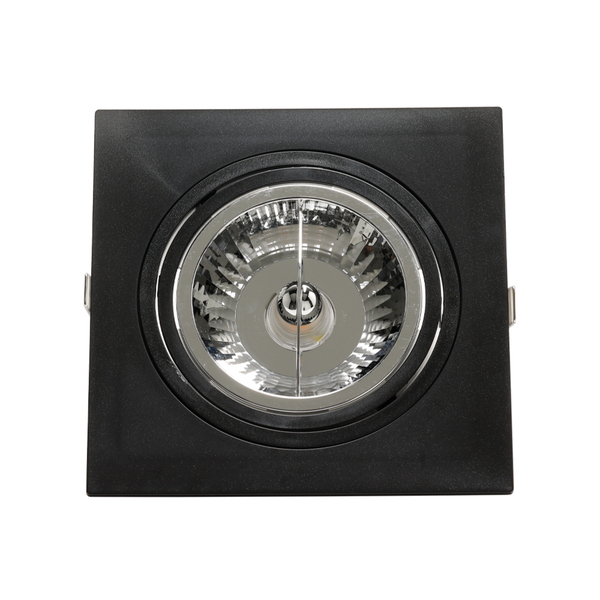 Spot de Embutir Quadrado AR111 Preto Save Energy | Leroy Merlin