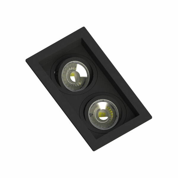 Spot de Embutir Recuado Preto Dicroica Save Energy | Leroy Merlin