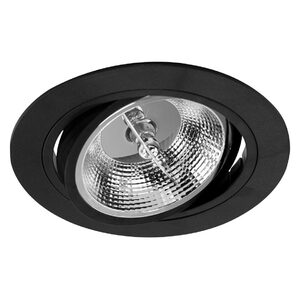 Spot Embutir Conecta Preto Dl152ar111b Bella + Led Ar111 Br Quente ...