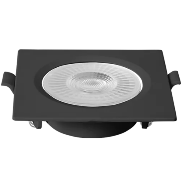 Spot Quadrado Preto Led Integrado 5w Bivolt Branco Neutro | Leroy Merlin