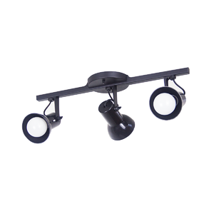 Spot Trilho Triplo Stella 3 Sobrepor Direcionável E-27 Preto | Leroy Merlin