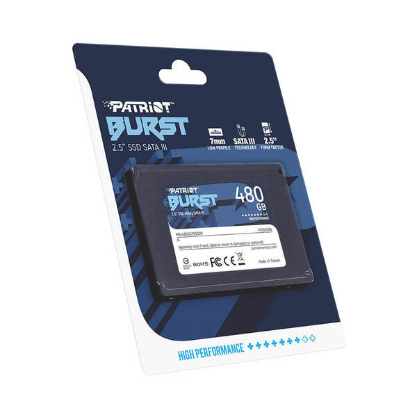 Ssd 480gb Sata3 2.5 Burst Elite Patriot Pbe480gs25ssdr | Leroy Merlin