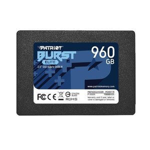 Ssd 960gb Patriot Burst Elite 450-320 Mbs Pbe960gs25ssdr | Leroy Merlin