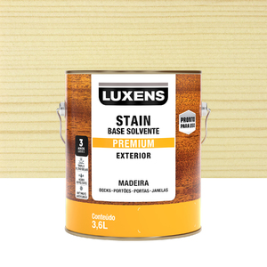 Stain Base Solvente Acetinado Pronto para Uso Incolor 3,6L Luxens ...
