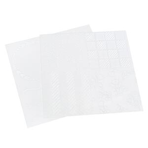 Stencil 8 Padrões Diversos Para Canetas Para Escrita Livre Foil Quill ...