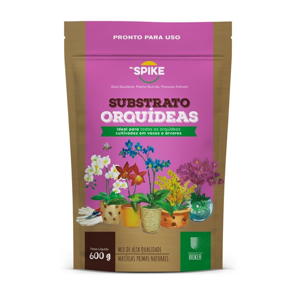 Substrato para Jardim|Orquídeas Sólido Natural 600g Mr. Spike | Leroy ...