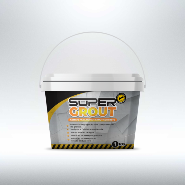 Super Grout - Aditivo Concreto super fluído - 1kg - Rende 20 Sacos de ...