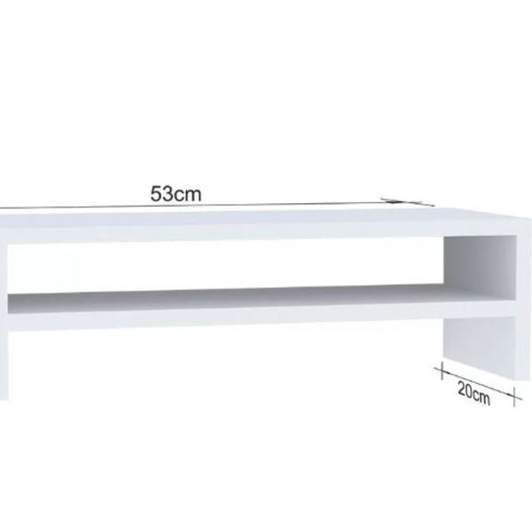 Suporte Base Monitor Base Elevada Ergonomia Branco | Leroy Merlin