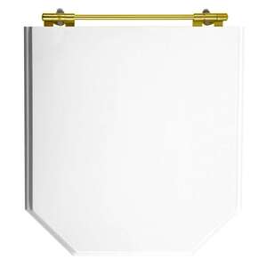 Tampa De Vaso Atrium Branco Para Bacia Incepa Com Ferragem Dourada ...