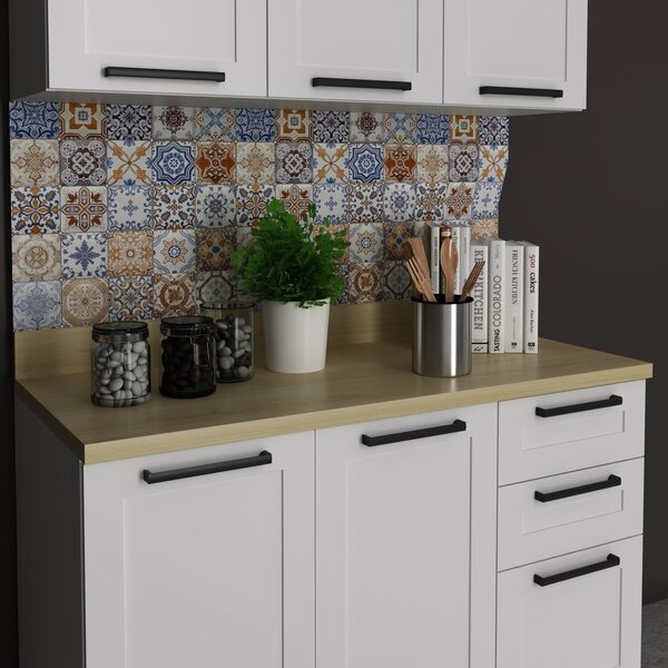 Tampo Para Balcão 120cm Tm1326 Mdf Grazi Carvalho Tropical | Leroy Merlin