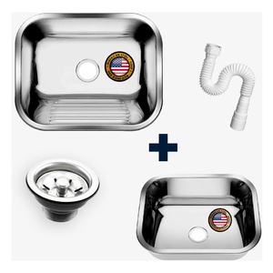 Tanque Inox 50x40 + Tanque S/esfregador Gd 304 - Sobrepor | Leroy Merlin