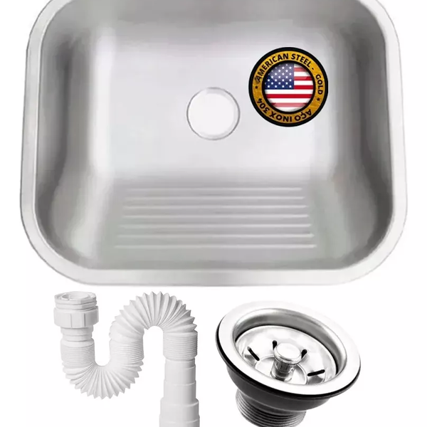 Tanque Inox 50x40 Fosco- Sobrepor E Embutir +válvula | Leroy Merlin