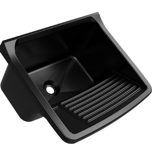 Tanque De Plástico 34l Preto + Torneira Duas Saídas + Sifão Sanfonado ...