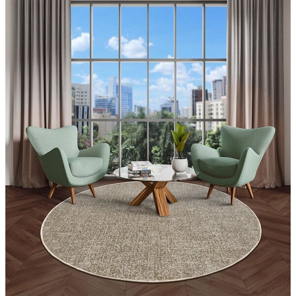 Tapete 190cm Redondo Elegant Tapetes São Carlos Beige | Leroy Merlin