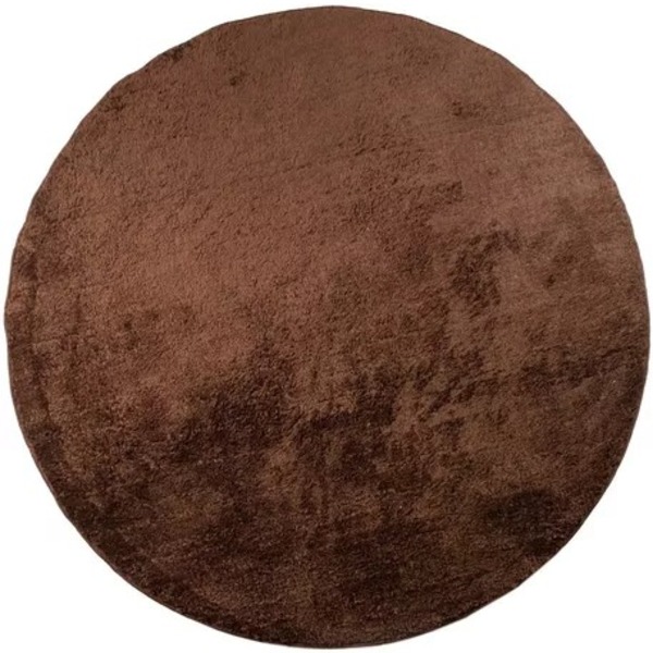 Tapete Apolo Redondo Pelo Baixo 1,5m - Diversas Cores Chocolate | Leroy ...