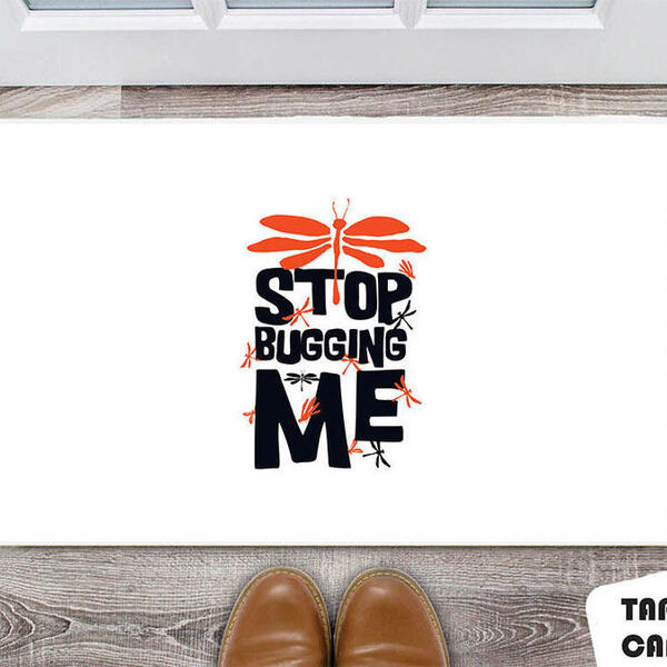 Tapete Capacho Personalizado Stop Bugging Me | Leroy Merlin