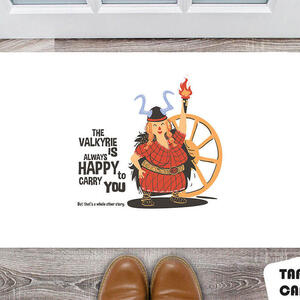 Tapete Capacho Personalizado The Valkyrie Is Always Happy To Carry You ...