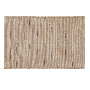 Tapete Listrado Retangular Fibra Sintética Bege Interno 2x2,5m J ...