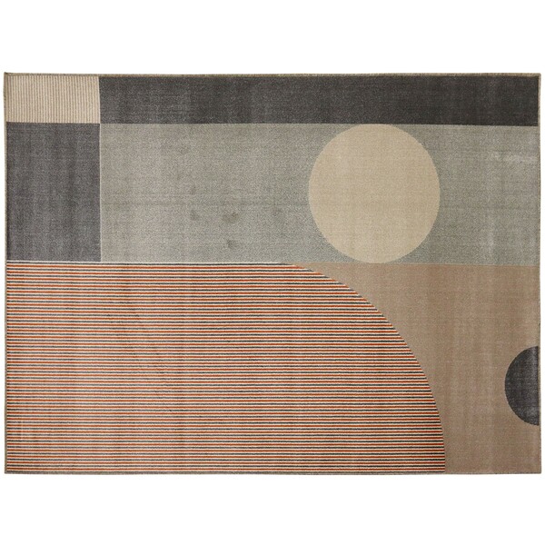 Tapete Abstrato Retangular Organic Sct Polipropileno Multicolorido ...