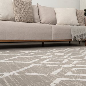 Tapete Sala 200x250 Veneza Geométrico 2117 Cinza | Leroy Merlin