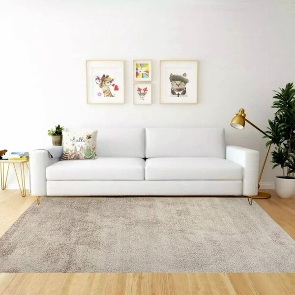 Tapete Sala Escritório 1 50 X 2 00 M Macio Antiderrapante - Apolo Areia ...