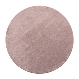 Tapete Liso Redondo Poliéster Rose Internas 150x150 Jolitex | Leroy Merlin