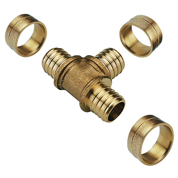 Tê Latão Conexão com Redução Água Fria ou Quente 16mm Astra | Leroy Merlin