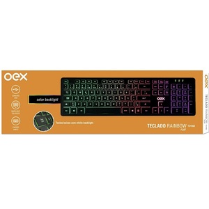 Teclado Com Fio Oex Rainbow Flat Tc303 - Led Colorido | Leroy Merlin