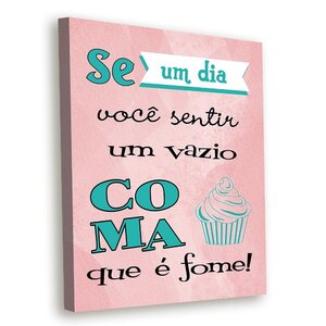 Tela Decorativa Coma Que É Fome - 30x40cm | Leroy Merlin