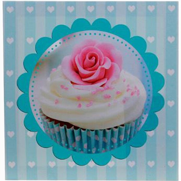 Tela Impressa Blue Cup Cake Fullway 20x20x4cm | Leroy Merlin