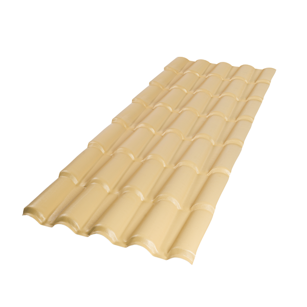 Telha de PVC Colonial 5 Ondas 86x230cm 1,7mm Marfim Afort | Leroy Merlin