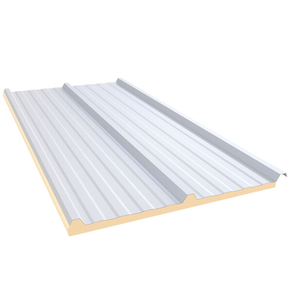 Telha Térmica 4,55 M Semi-sanduíche Branco – Núcleo Em Pir 20mm ...