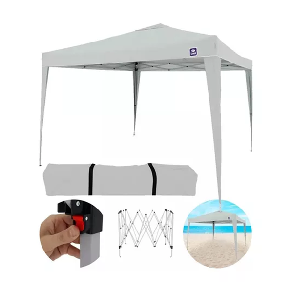 Tenda De Praia Gazebo Articulado 3x3 Aluminizado Super Leve | Leroy Merlin