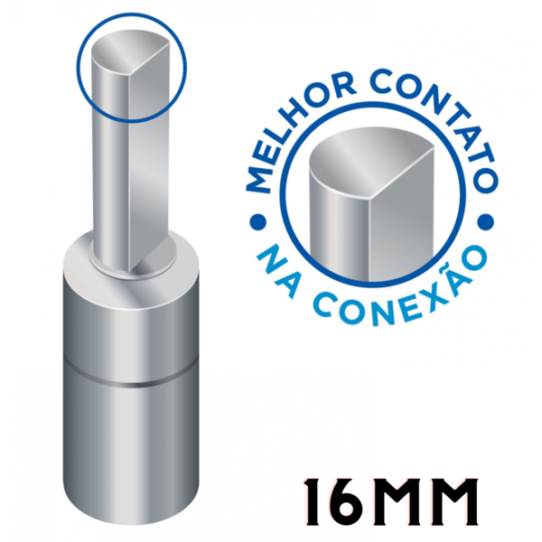 Terminal De Compressão Maciço Pino Curto 16mm | Leroy Merlin