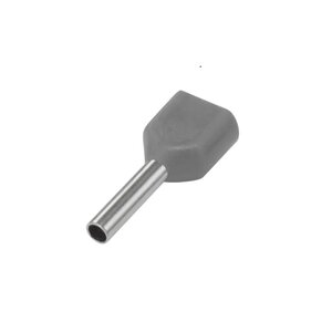 Terminal Pre-isolado Pino Tubolar Ilhos Duplo 4.00 Mm2 Cinza - Tcm ...