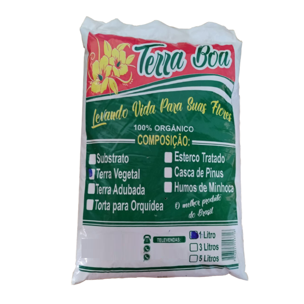 Terra Vegetal Adubada Orgânica Hortas Jardim Pomar 1 Litro | Leroy Merlin