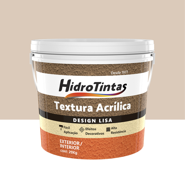 Textura Acrílica Design Lisa para Áreas Externas Lisa Areia 20 Kilos ...