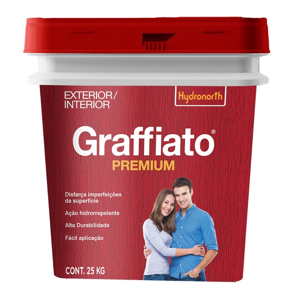 Graffiato Premium Riscado Branco Neve 25kg Hydronorth | Leroy Merlin