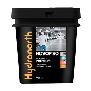 Tinta Acrílica para Piso Premium Fosco Branco 18L Hydronorth | Leroy Merlin