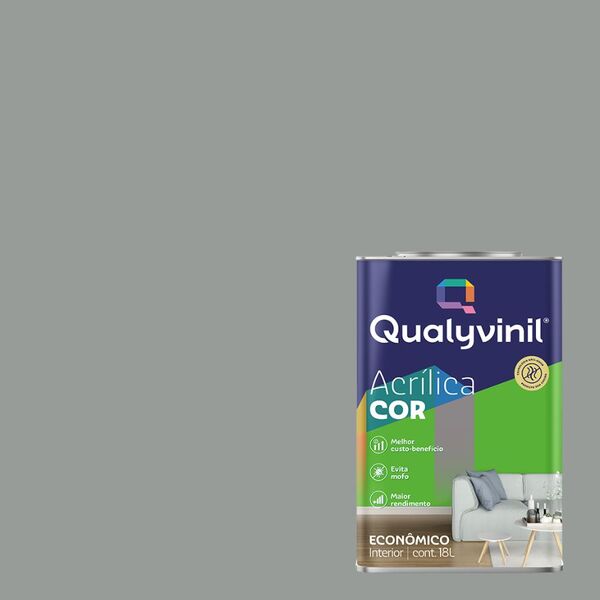 Tinta Acrílica Econômica Cor Qualyvinil 18l - Elefante | Leroy Merlin