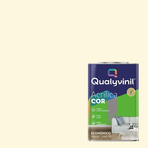 Tinta Acrílica Econômica Cor Qualyvinil 18l - Palha | Leroy Merlin