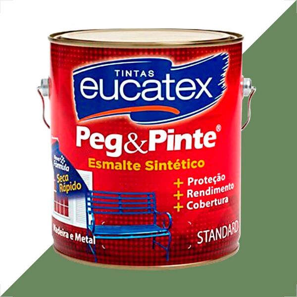 Tinta Esmalte Sintetico Eucatex 3600ml Verde Nilo Brilhante Peg Pinte ...