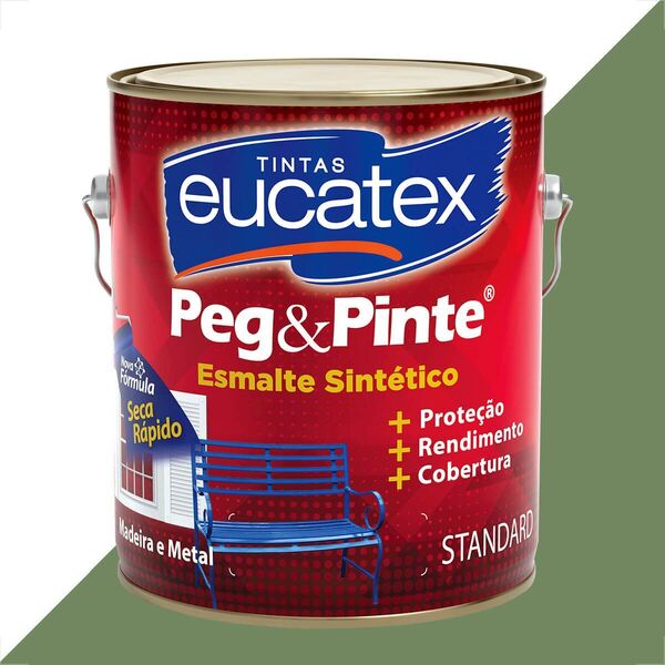 Tinta Esmalte Sintetico Eucatex 3600ml Verde Nilo Brilhante Peg Pinte ...