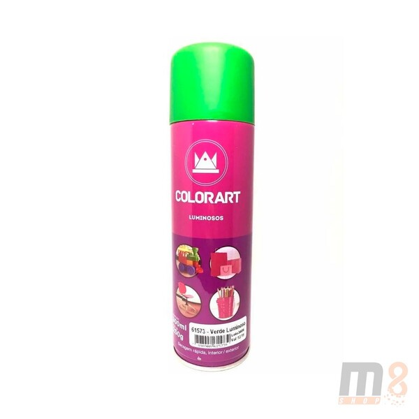 Tinta Uso Geral Colorart Spray Cor Verde Luminoso | Leroy Merlin