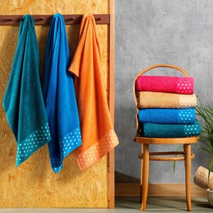 Toalha De Banho Jacquard Dianneli 380g/m² - Vivaz Azul Anil | Leroy Merlin