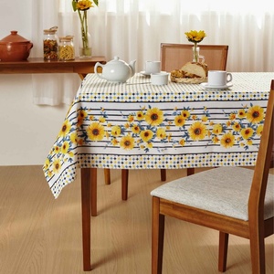 Toalha De Mesa Campestre Estampada - Lepper Branca 1,40 X 1,40 M ...