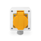 Tomada + Caixa Branca Padrão Brasileiro 2p+t 20a Amarela | Leroy Merlin