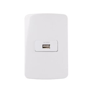 Tomada Carregador Usb-a Margirius B3 1a 5w Com Placa 4x2 Branca | Leroy ...