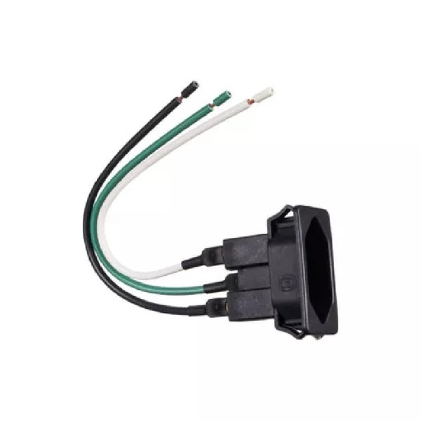 Tomada Embutir P/ Aparelhos Poço Interno 10a/250vca Tpa2-3 Preto ...